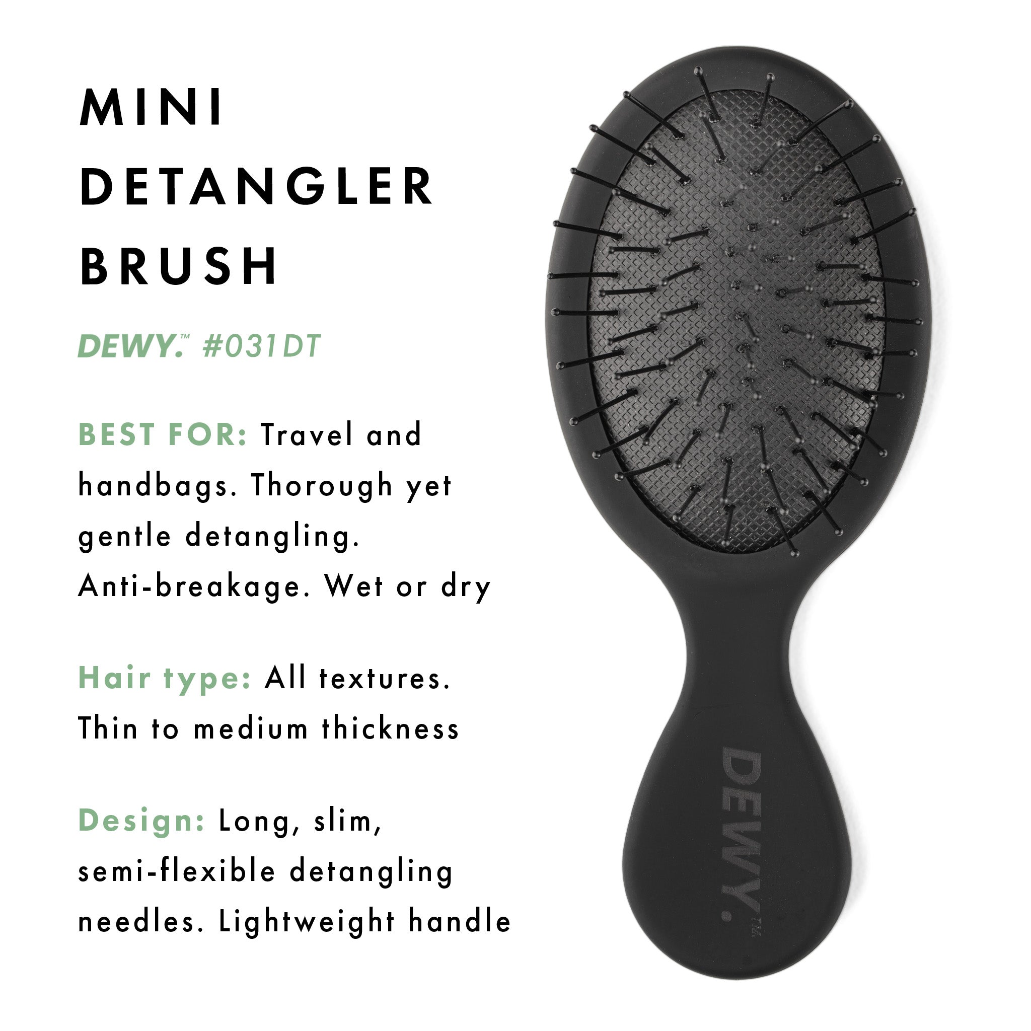 DEWY | Mini Detangler Brush – DEWY SOUTH AFRICA